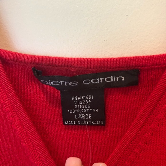 Pierre Cardin | Tops | Nwt Pierre Cardin Red Vneck Tank Top Style ...